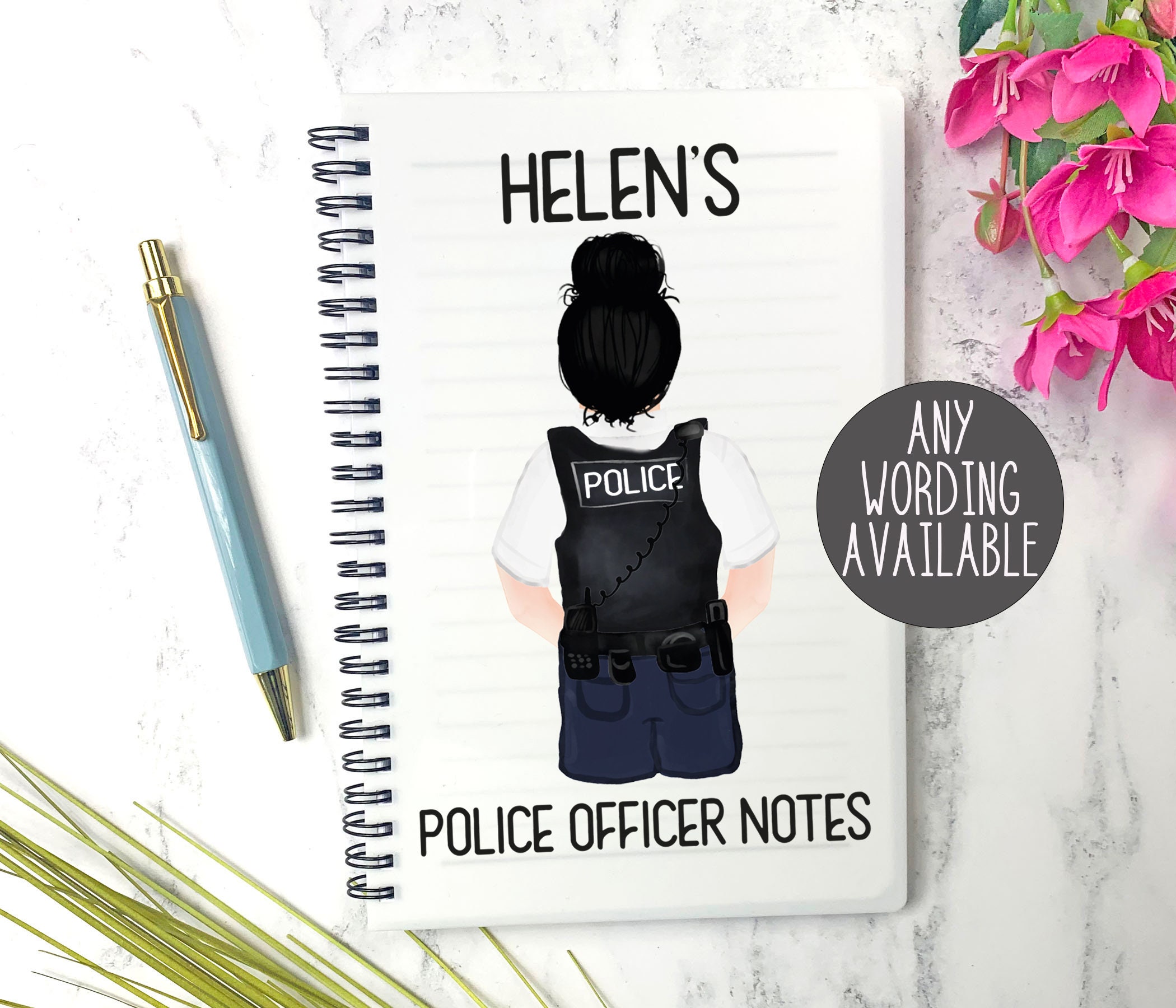Personalised Police Notebook Trainee Police Officer | Etsy