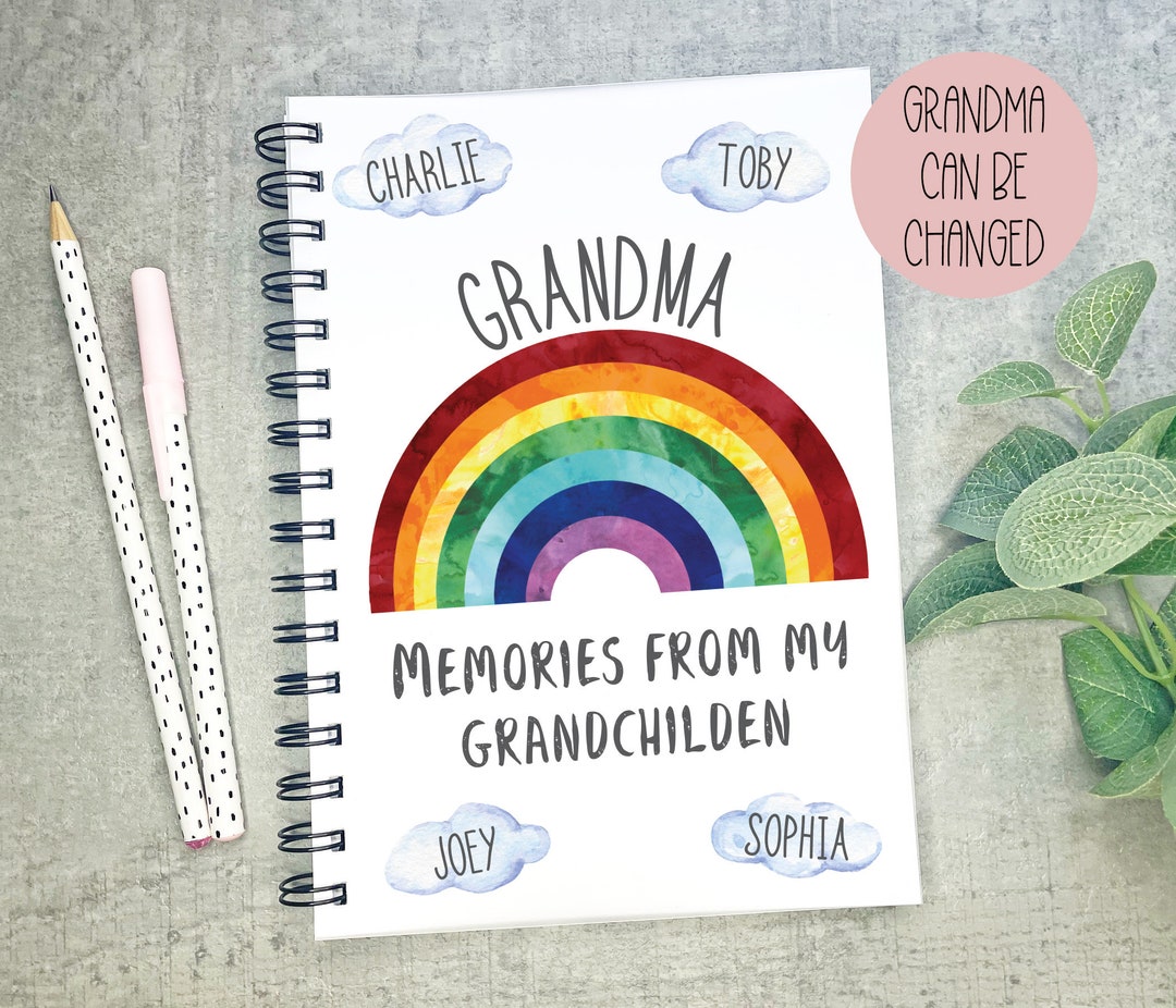 Grandchildren Memory Book, Grandparents Gift, Gift for Grandma, for ...