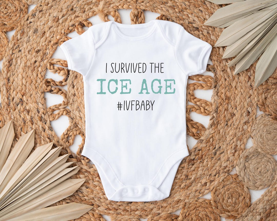 I Survived the Ice Age Baby Vest, IVF Baby, IVF Baby Vest, IVF Baby ...