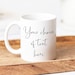 Custom Mug, Your Message on A Mug, Any Text on A Mug, Personalised Mug ...