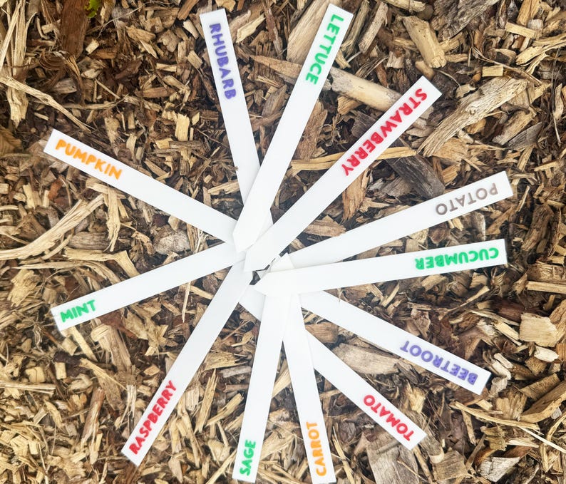 Plant Markers, Vegetable Garden Markers, Vegetable Plot Sign, Allotment ...