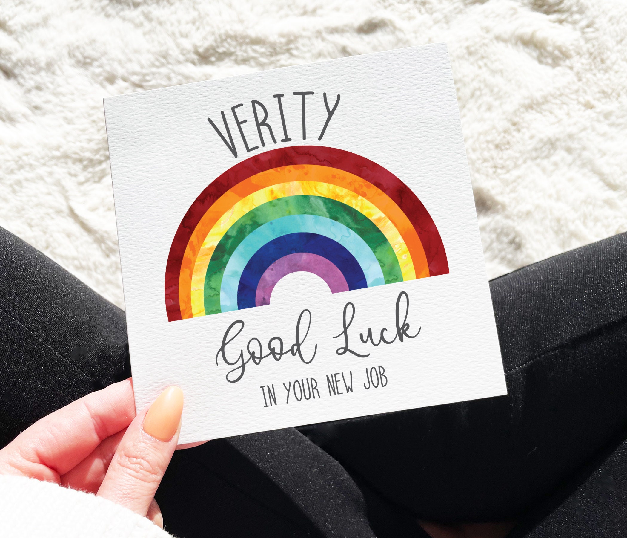 Greeting Cards Personalised Good Luck Card Personalised New Job Card ...