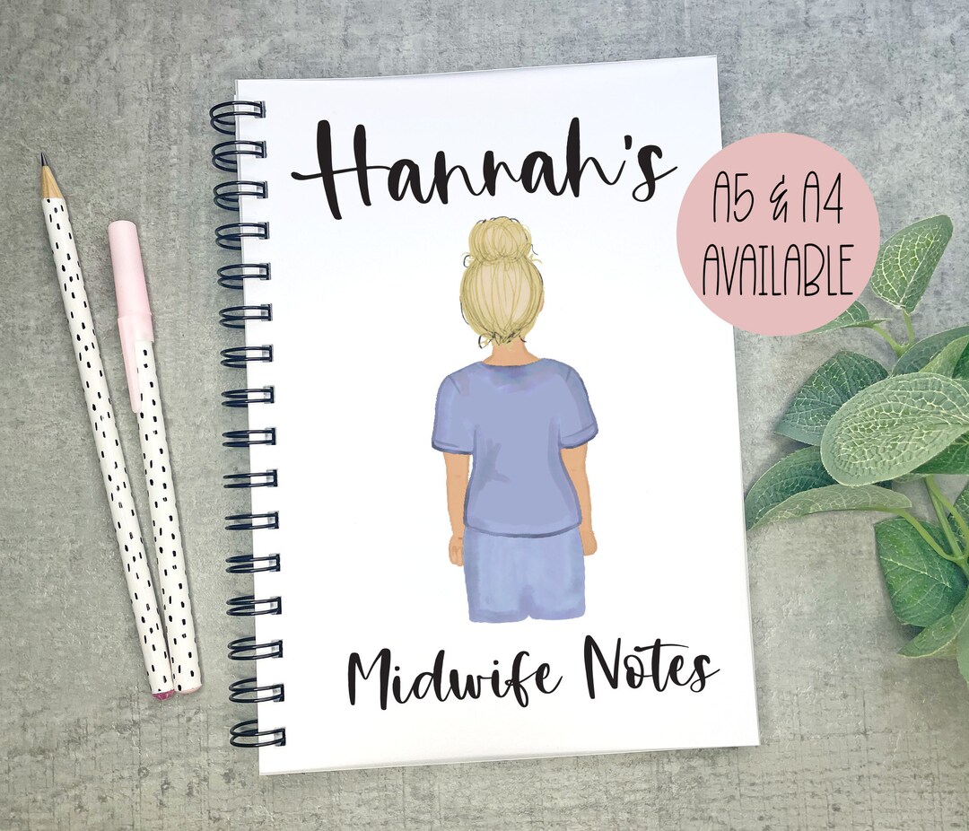 Personalised Midwife Notebook, Trainee Midwife Gift, Congratulations ...