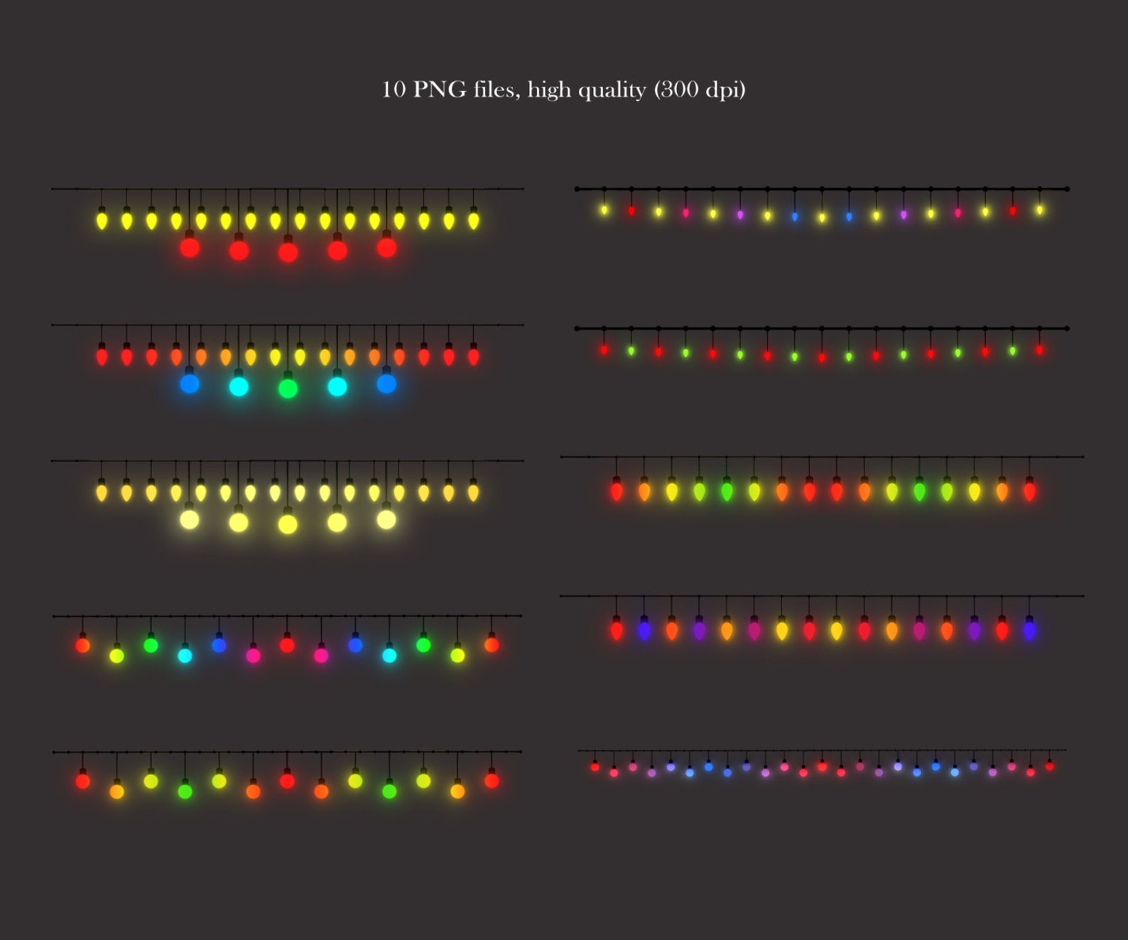 Fairy Lights Light Clipart Sparkling Clipart String Light Clipart ...