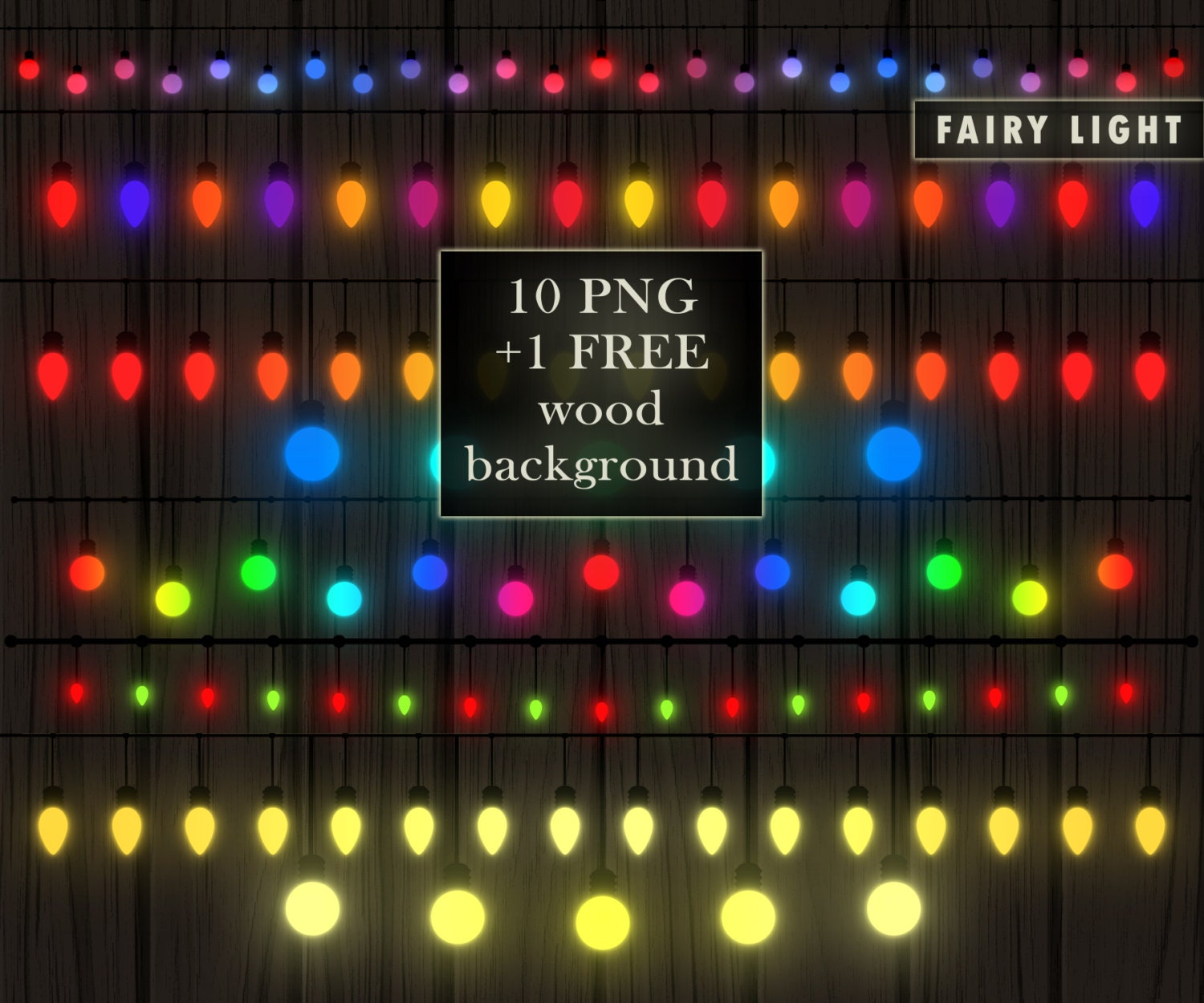 Fairy Lights Light Clipart Sparkling Clipart String Light Clipart ...