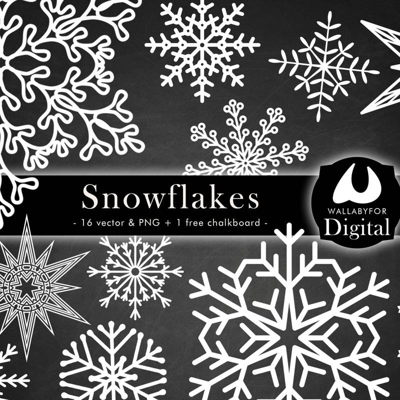 Chalkboard Snowflake - Etsy