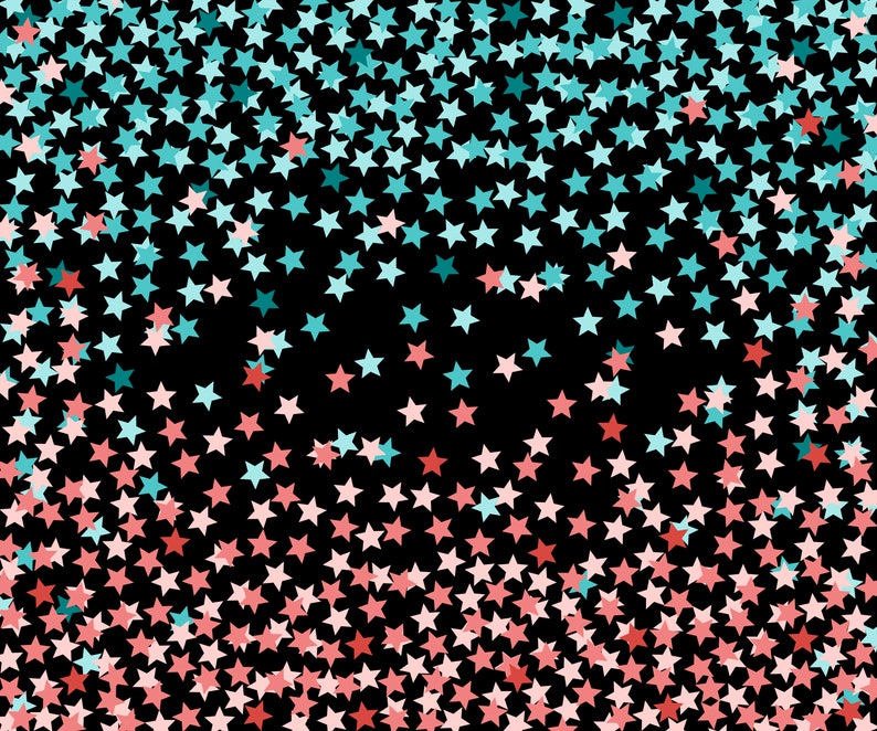 Stars Confetti Digital Paper Confetti Clipart Stars PNG & JPG Colorful ...