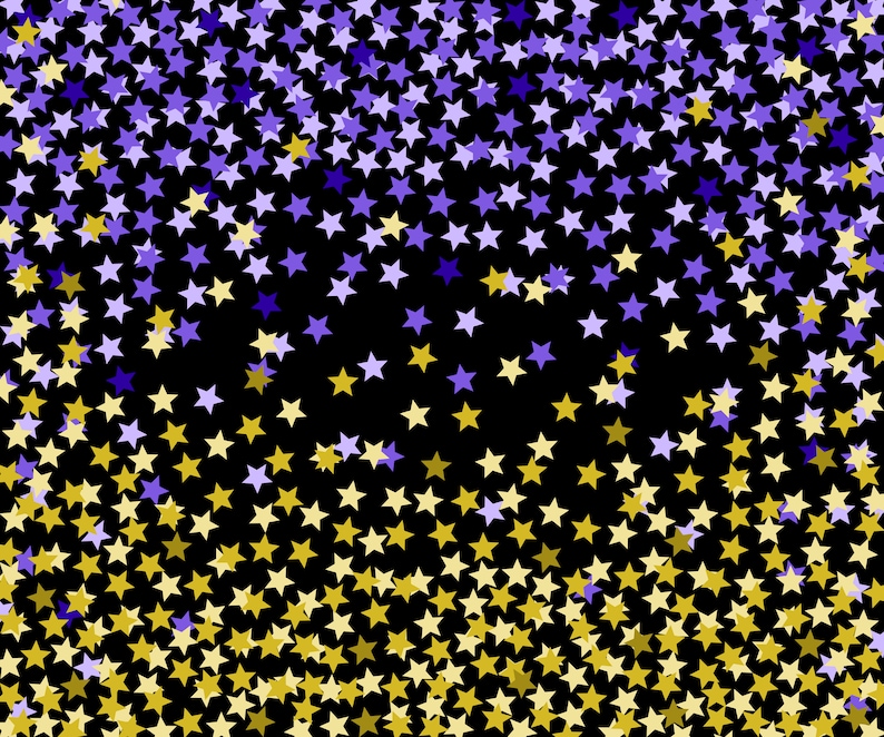 Stars Confetti Digital Paper Confetti Clipart Stars PNG & JPG Colorful ...