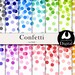 Confetti Digital Paper Confetti Clipart Confetti PNG & JPG Colorful ...
