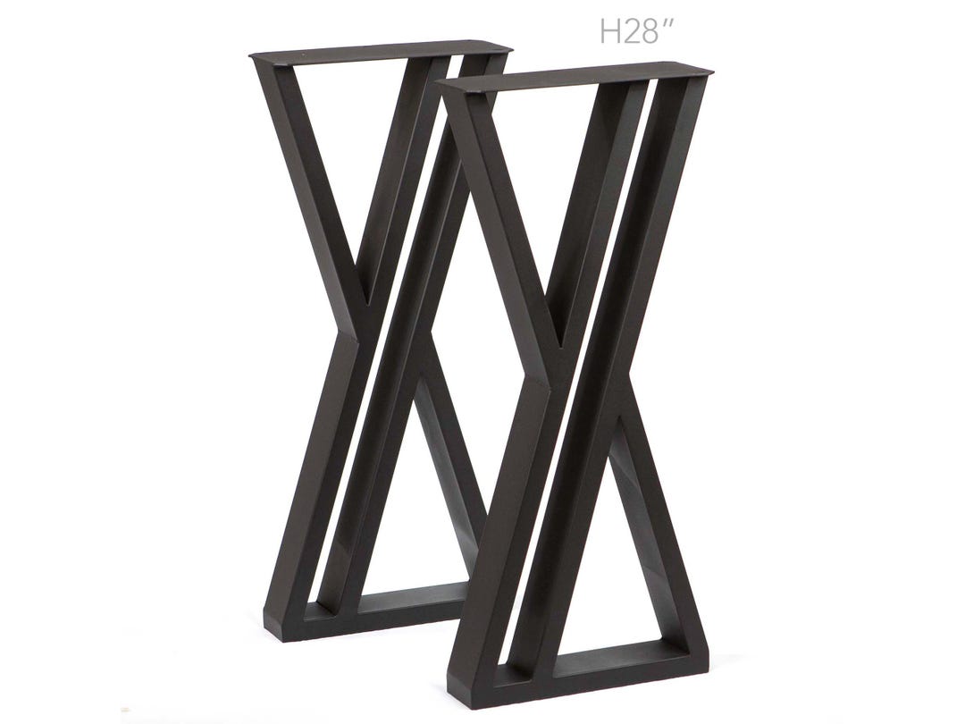 H 28 Inch, Double Z Shaped Table Legs, 1 Pair, #SS1130 - Etsy