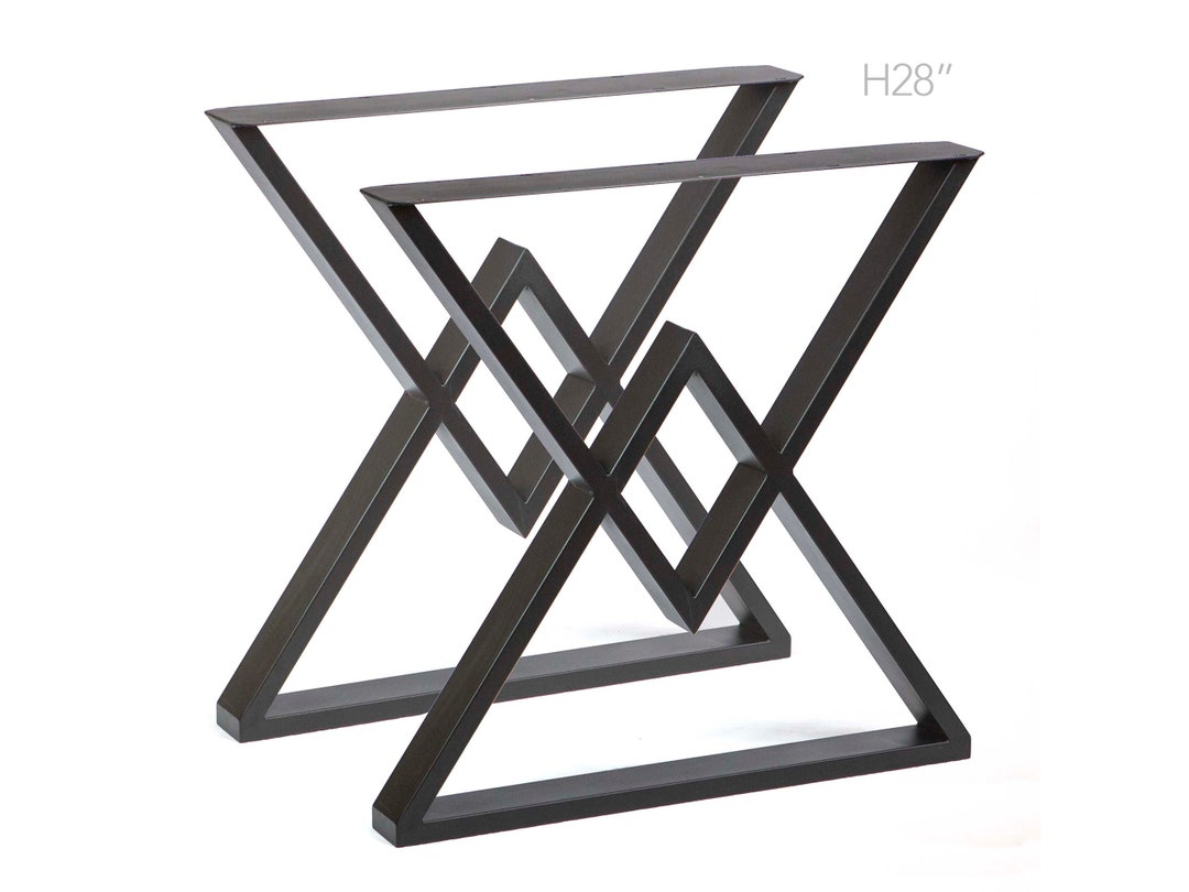 H 28 Inch, Dining Table Legs, Diamond Shape, 1 Pair, #SS610 - Etsy