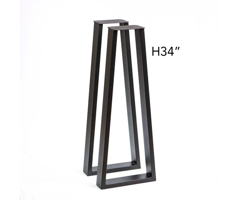 H 34 Inch Sofa Table Legs Counter Height Trapezoid Shape 1 - Etsy