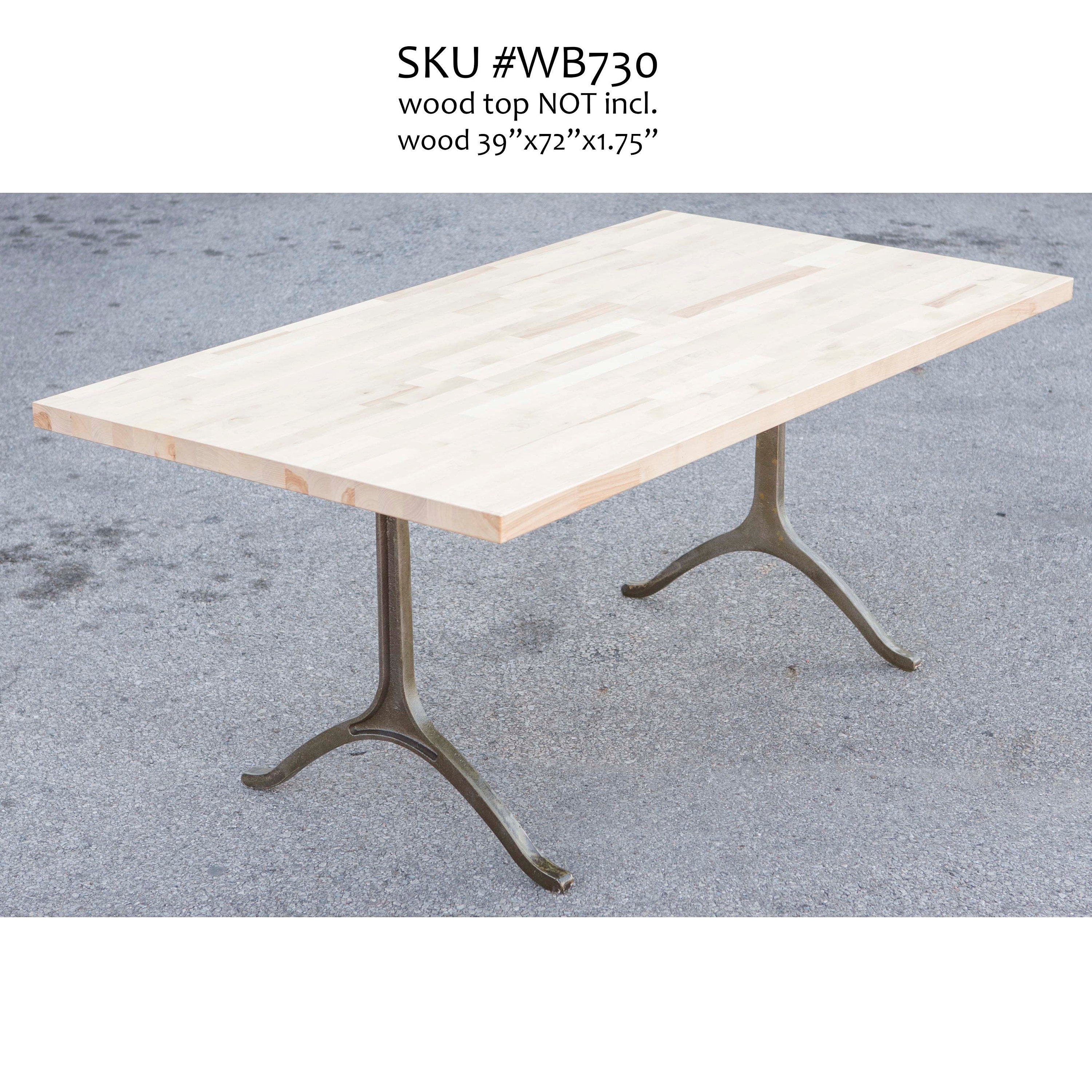 H 28 Inch Cast Iron Wishbone Dining Table Legs 2 Pack - Etsy