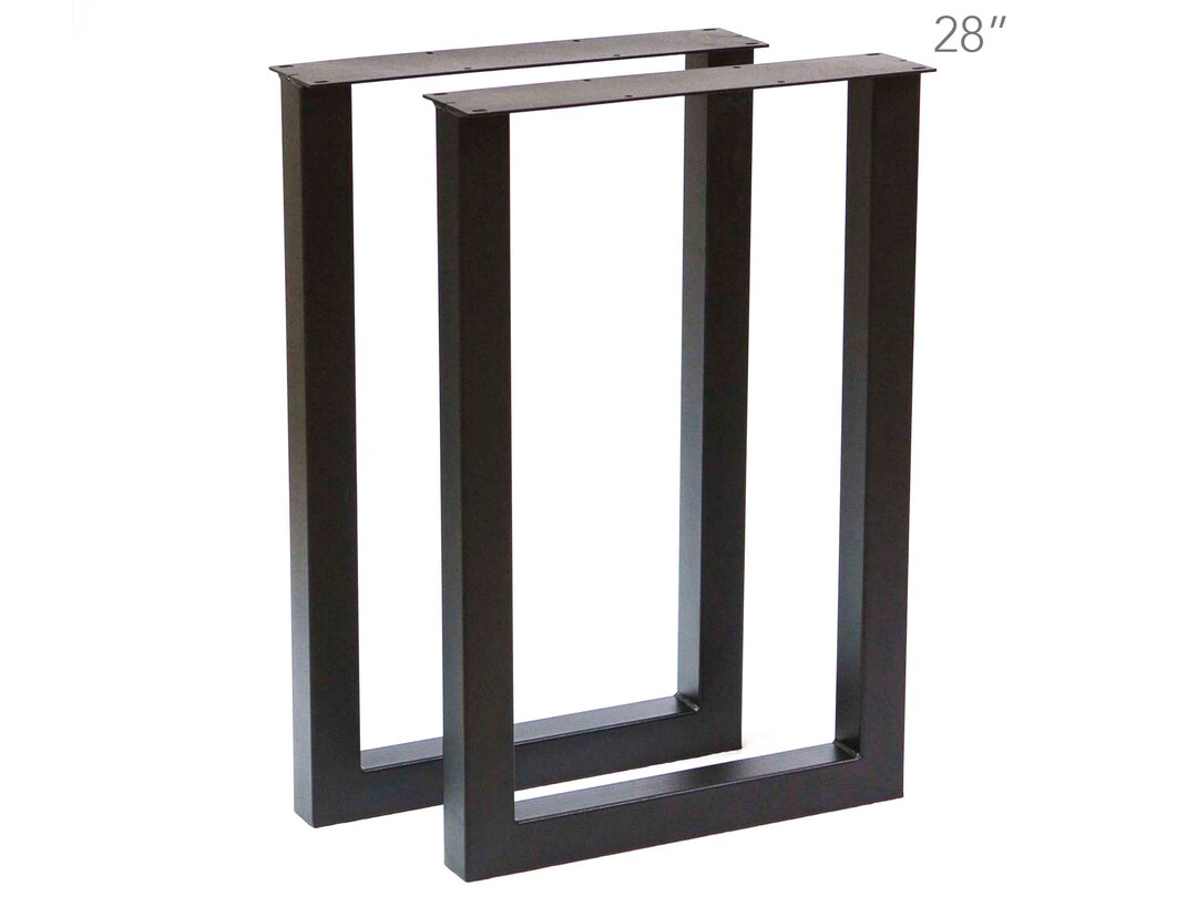 H28 X W18" Office Desk Table Legs, U Shape, 1 Pair, #W5036BW - Etsy