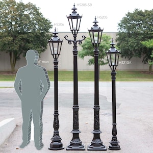H 80 Inch Cast Aluminum Post Light #HS210A - Etsy