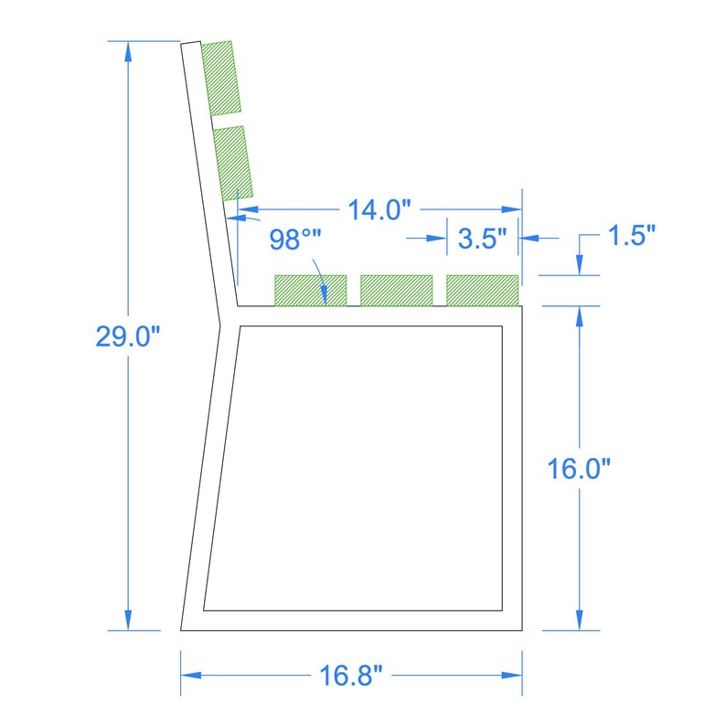 Aluminum Trapezoid Shaped Bench Legs With Backrest, 1 Pair #A016 - Etsy