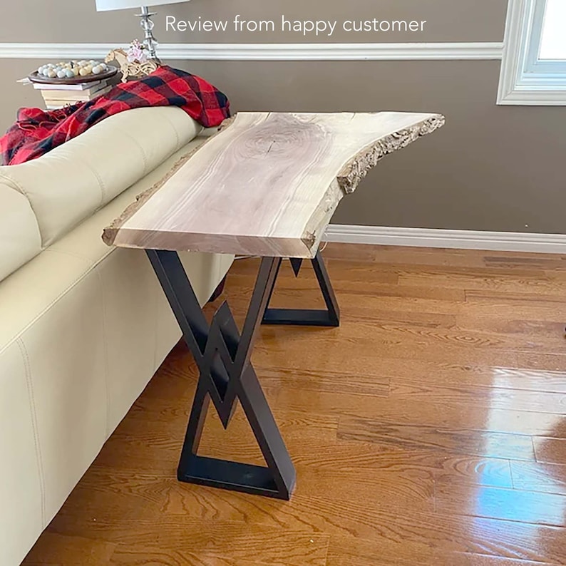 H 28 Inch Console Table Legs Diamond Shape 1 Pair SS630 - Etsy