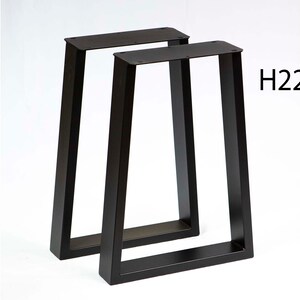 H 22 Inch End Table Legs Trapezoid Shape 1 Pair SS260 - Etsy