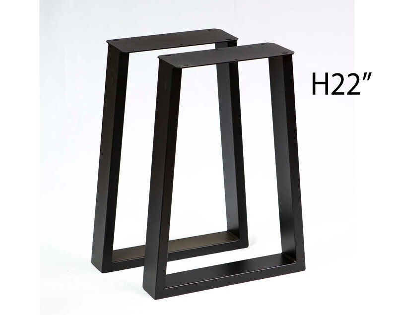 H 22 Inch End Table Legs Trapezoid Shape 1 Pair SS260 - Etsy