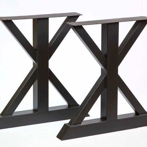 H 28 Inch Dining Table Legs Double Z Shape 1 Pair SS1110 - Etsy