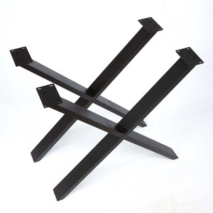 H 28 Inch, Aluminum Outdoor X-shaped Dining Table Legs, 1 Pair #A004A ...