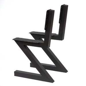 Aluminum Zig Zag Bench Legs With Backrest, 1 Pair #A015 - Etsy