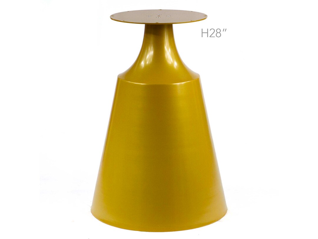 H 28 Inch, Round Dining Table Base, Cone-shaped, Brass Color #LK311G - Etsy