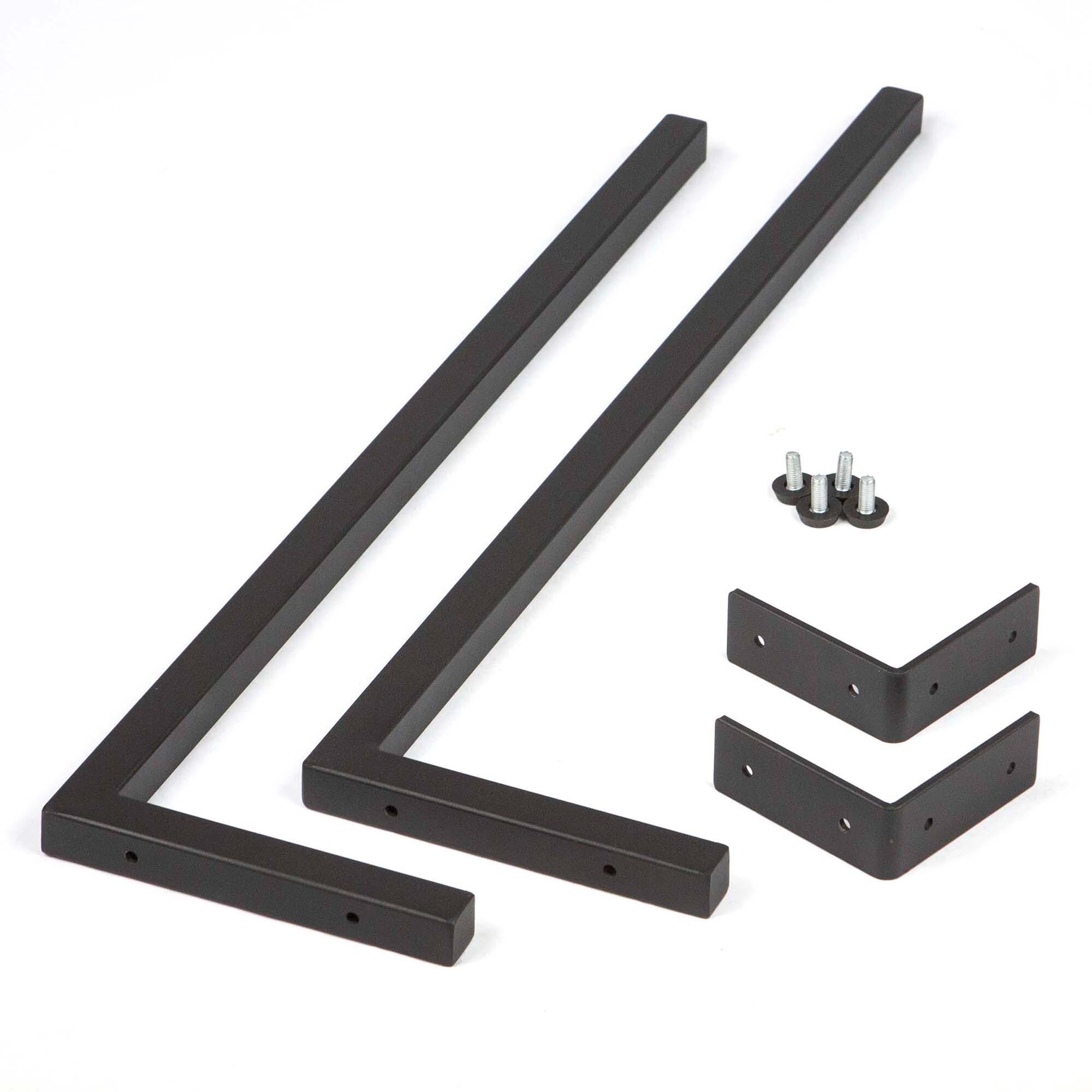 H 28 Inch, Entryway Console Table Legs With Wall Mounting Brackets, 1 ...