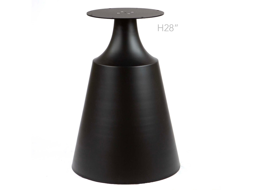 H 28 Inch, Round Dining Table Base, Cone-shaped, Black #LK311B - Etsy