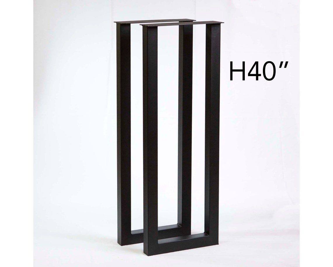 H 40 Inch Bar Height Pub Table Legs U Shape 1 Pair W5036N - Etsy