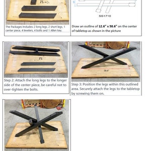 H 28 Inch Dining Table Legs, Straw-bundle-shaped, 1 Set, #SS1710 - Etsy