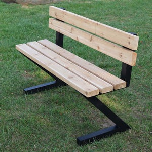 Aluminum Zig Zag Bench Legs With Backrest, 1 Pair #A015 - Etsy