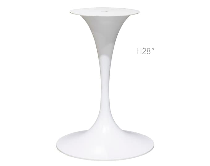H 28 Inch, White Bistro Table Base, Tulip-shaped, 1 PC, LK2028W - Etsy