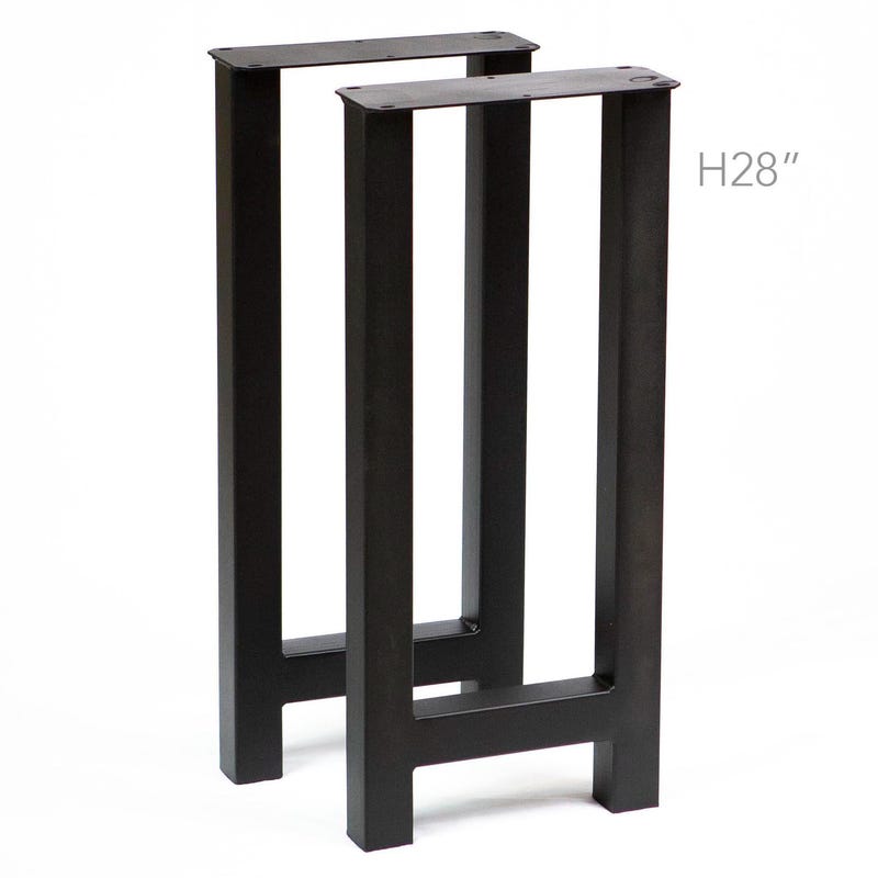 Wooden Table W Metal Legs - Etsy