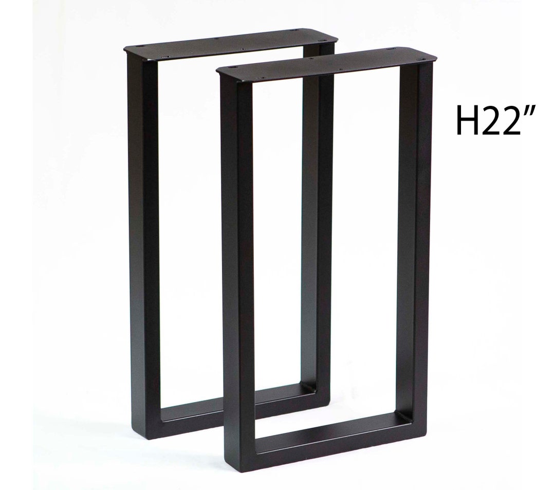 H 22 Inch End Table Legs, U Shape, 1 Pair, #W5033C - Etsy