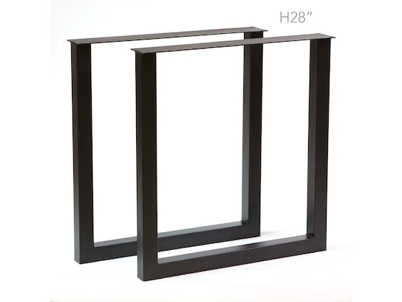H 28 Inch Dining Table Legs U Shape 1 Pair W5036A Etsy
