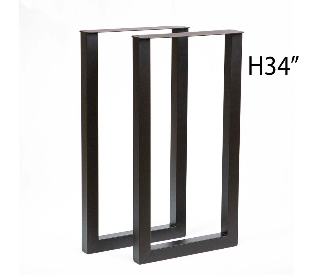 H 34 Inch Counter Height Table Legs U Shape 1 Pair W5036M18 Etsy