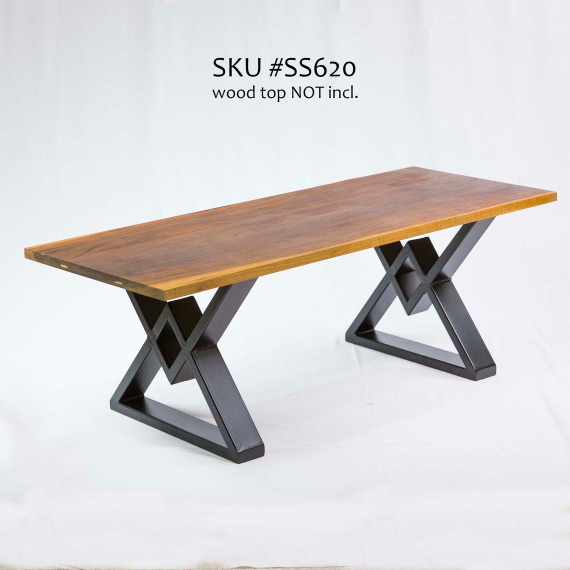 H 16 Inch Coffee Table Legs Diamond Shape 1 Pair SS620 - Etsy