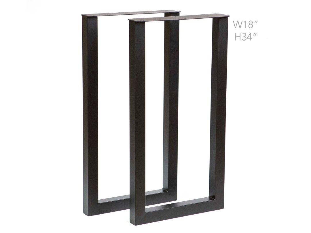 H 34 Inch, Counter Height Table Legs, U Shape, 1 Pair, #W5036M18 - Etsy