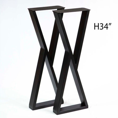 H 34 Inch Counter Height Table Legs U Shape 1 Pair - Etsy