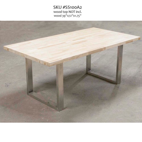 H 28 Inch Dining Table Legs U Shape 1 Pair W5036A - Etsy