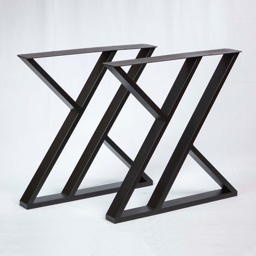 H 28 Inch Dining Table Legs Double Z Shape 1 Pair SS1110 - Etsy