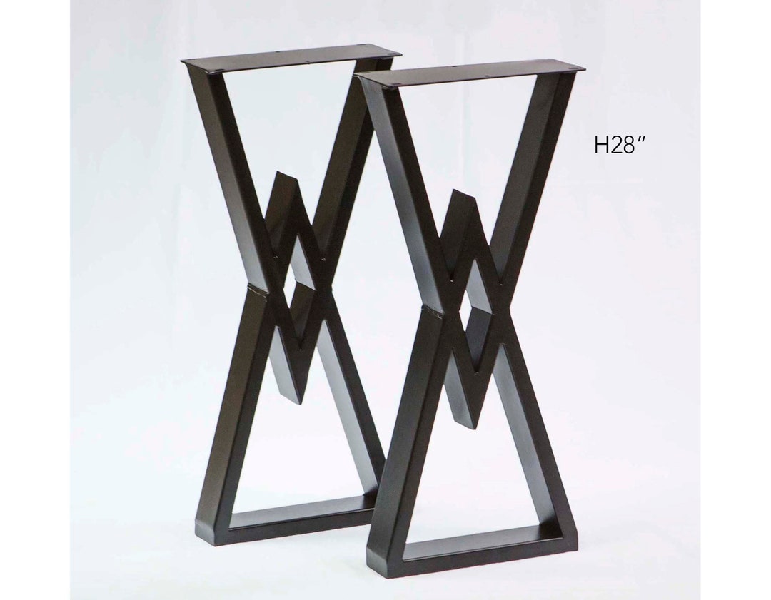H 28 Inch Console Table Legs Diamond Shape 1 Pair SS630 - Etsy