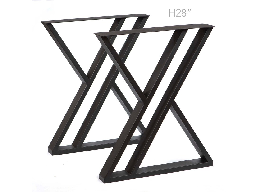 H28" X W23" Double Z Shaped Desk Table Legs, 1 Pair, #SS1141 - Etsy
