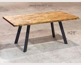 H 28 Inch Console Table Legs U Shape 1 Pair W5033B - Etsy