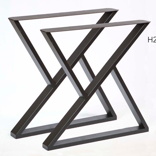 H 28 Inch Dining Table Legs Double Z Shape 1 Pair SS1110 - Etsy