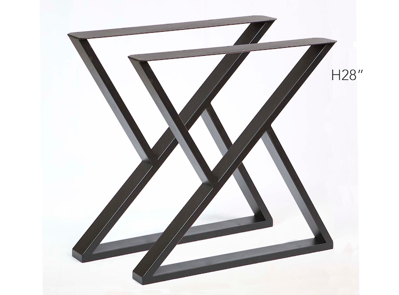 H 28 Inch Dining Table Legs Z Shape 1 Pair SS310 - Etsy