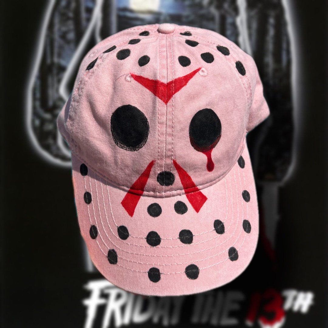 Friday the 13th Hand-painted Horror Hat - Etsy
