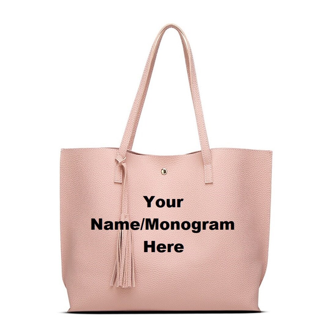 Your Name/monogram Personalized Embroidered Tote Bags - Etsy