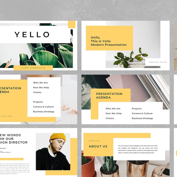 Balok Architecture Powerpoint Template - Etsy